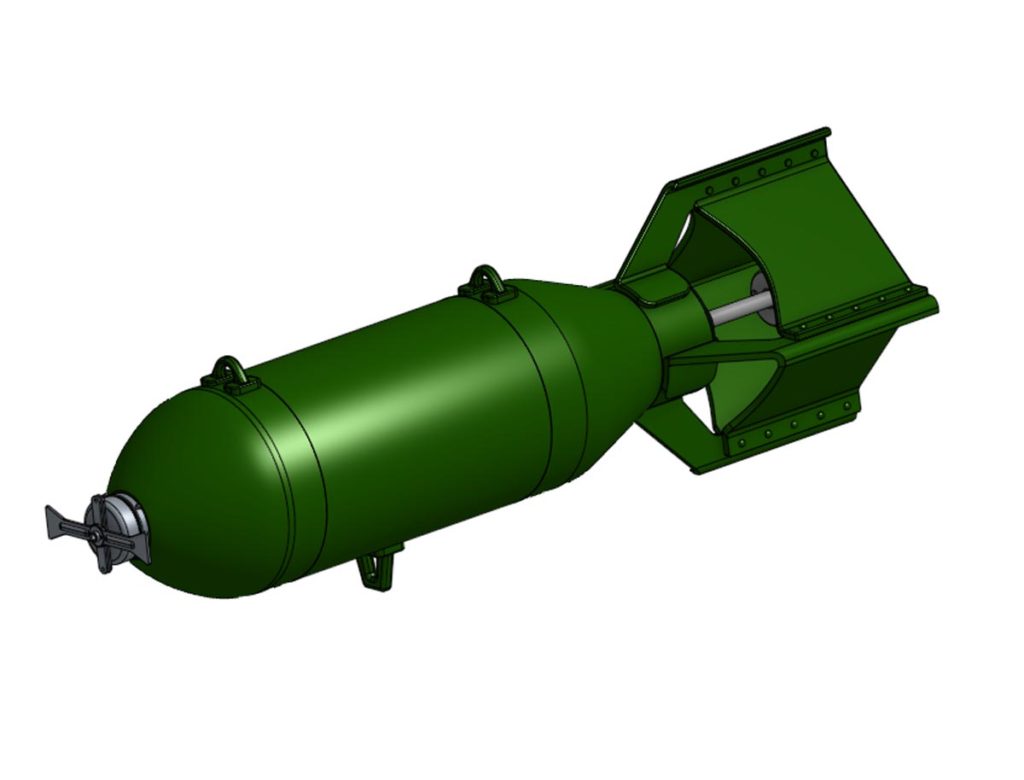 3D Printed WWII 100lb Bomb (AN-M30) – The Neverending Projects List